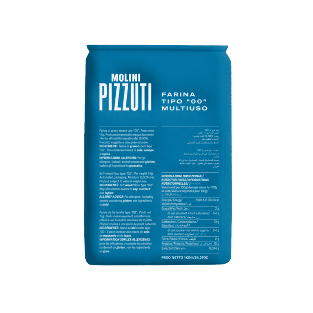 Molini Pizzuti Tipo 00 All Purpose Flour (1kg/2.2lbs) – BrickOvenBaker