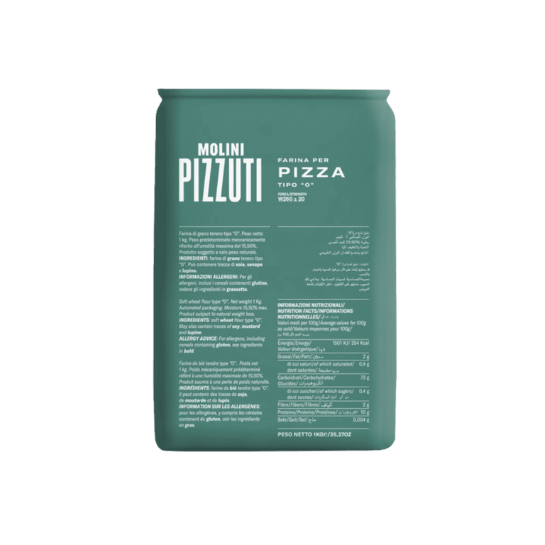 Molini Pizzuti Tipo 0 Pizza Flour (1kg/2.2lbs) – BrickOvenBaker